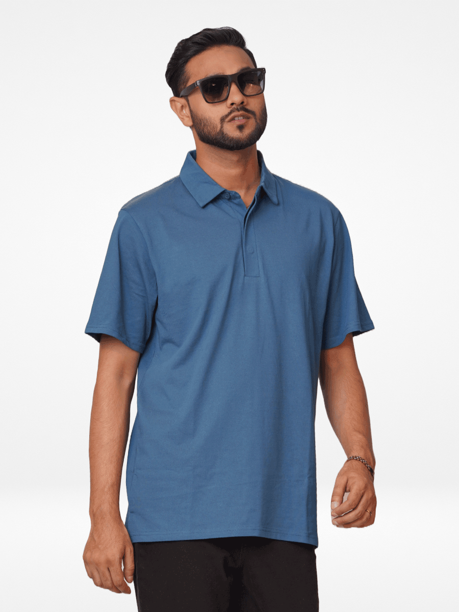 Premium Cotton Slim-Fit Polo Shirt - Breathable